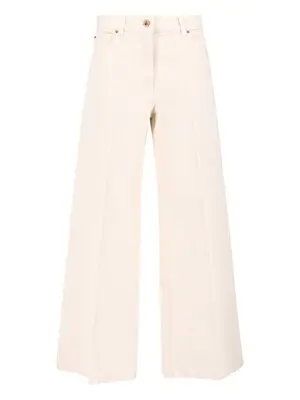 SUNFLOWER Wide Leg Denim Jeans - Cream