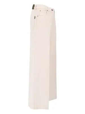 SUNFLOWER Wide Leg Denim Jeans - Cream