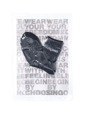 Comme Des Garçons Logo Socks - Black