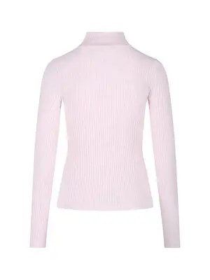 COURREGES Logo Turtleneck Sweater - Pink