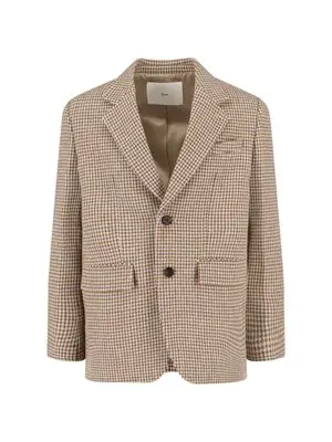 DUNST Single-breasted Wool-blend Blazer