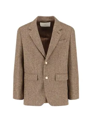 Boglioli Single-breasted Wool-blend Blazer - Brown