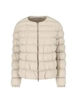 Herno Zip Down Jacket - Cream