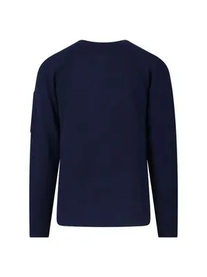 Polo Ralph Lauren Logo Crewneck Sweater - Blue