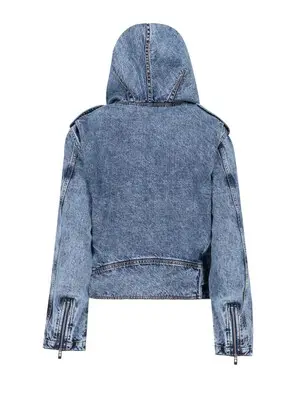 MAISON MARGIELA Cotton Biker Jacket - Blue