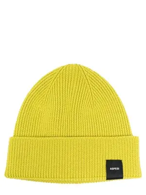 Aspesi Ribbed Beanie - Green
