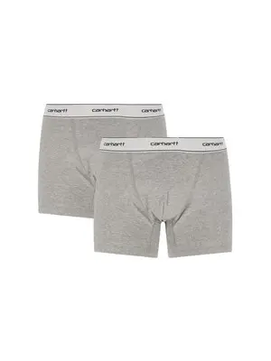 Carhartt Work In Progress Logo Boxer Shorts - Gray