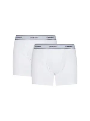 Carhartt Work In Progress Logo Boxer Shorts - White