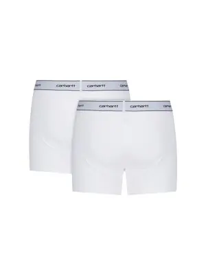 Carhartt Work In Progress Logo Boxer Shorts - White