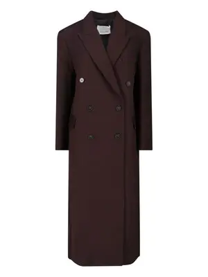 THE FRANKIE SHOP Jane Double-breasted Coat - Brown