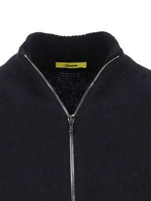 DRUMOHR Wool Zip Cardigan - Black