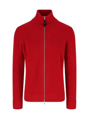 MAISON MARGIELA Zip Cardigan - Red