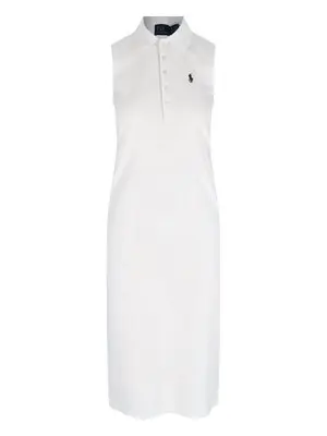 Alexander Wang Logo Midi Dress - White