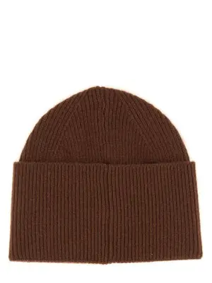 Hugo Beanie Hat With Logo - Brown