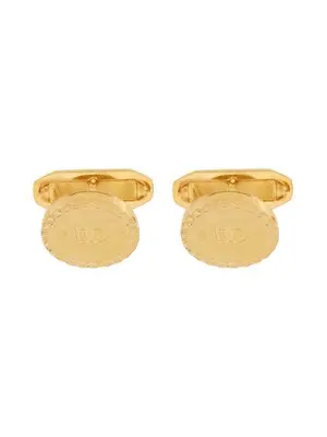 Dolce & Gabbana Cufflinks With Logo - Gold