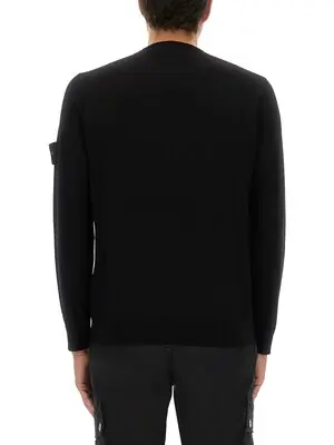 Stone Island Rws Lightweight Wool Sweater - Black