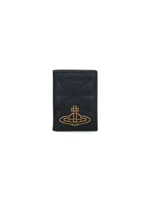 VIVIENNE WESTWOOD Bifold "orb" Wallet - Black