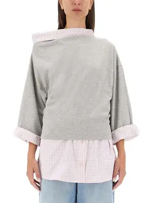 Dries Van Noten Off The Shoulder Sweatshirts Hoodies For Women