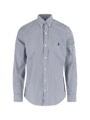 Sibel Saral Polo Ralph Lauren Striped Cotton Shirt - Blue