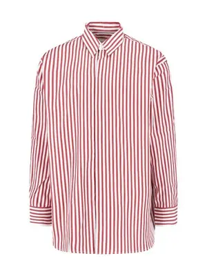 Sibel Saral Polo Ralph Lauren Striped Cotton Shirt - Red