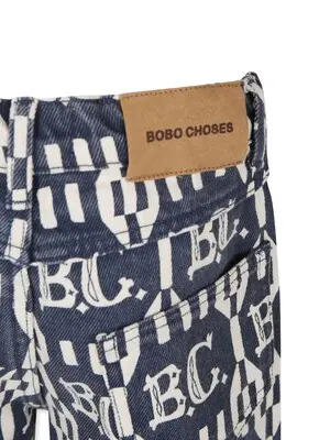 BOBO CHOSES Vintage All Over Five Pockets Straight Pants