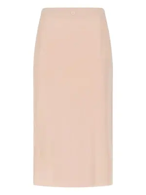 AMI Paris Alaïa Midi Denim Skirt - Pink
