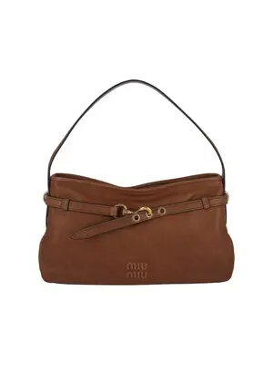 Miu Miu Aventure Medium Shoulder Bag - Brown