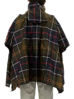 Barbour Poncho With Tartan Pattern - Multicolour