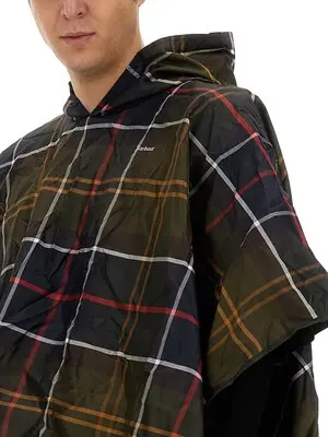 Barbour Poncho With Tartan Pattern - Multicolour