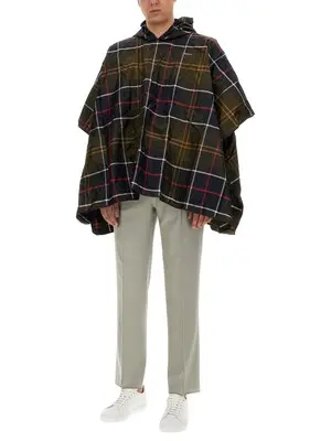 Barbour Poncho With Tartan Pattern - Multicolour