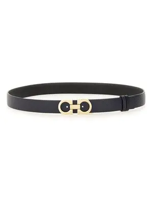 FERRAGAMO Gancini Belt - Black
