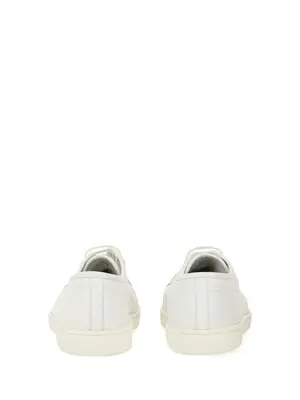 Saint Laurent Smooth Leather Sneakers - White