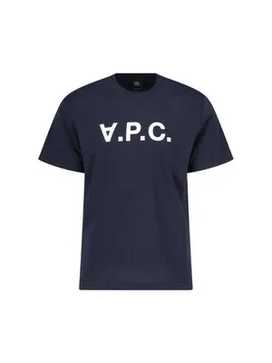 A.p.c. Logo T-shirt - Blue