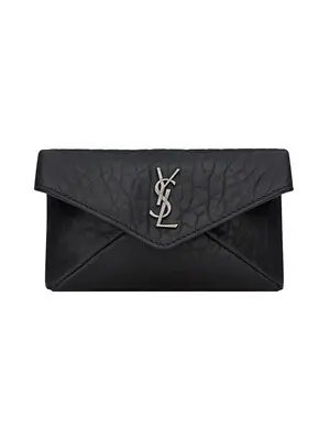 Saint Laurent Card Holder "envelope Cassandre - Black