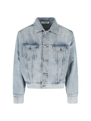 Sacai Amiri Cotton Denim Jacket - Blue