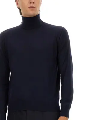 Saint Laurent Turtleneck Pullover - Blue