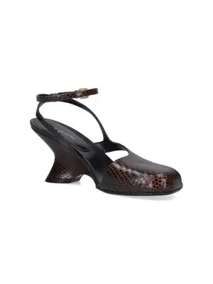 Dries Van Noten Croc-effect Leather Pumps