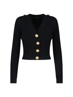 Balmain Ribbed Cardigans For Women