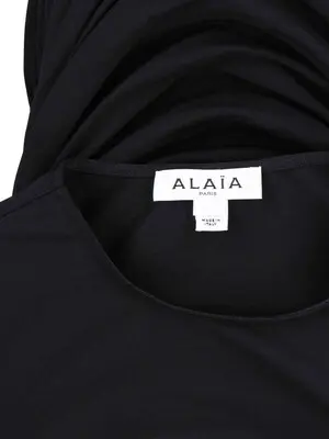 Alaïa Draped Viscose T-shirt