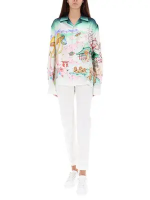 Casablanca Flower Print Shirt - Multicolour