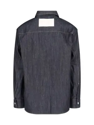 Sacai Virgin Wool Shirt Jacket - Blue