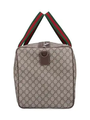 Gucci Supreme "gg" Fabric Large Travel Bag - Beige