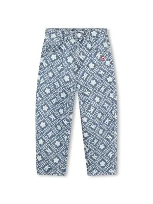 Kenzo Printed Straight Leg Jeans