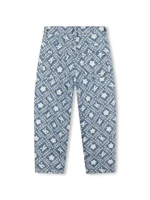 Kenzo Printed Straight Leg Jeans