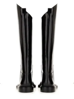 JIL SANDER Leather Knee High Boots