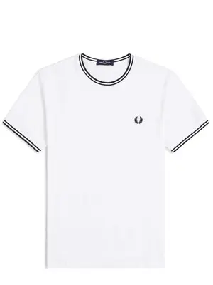 Fred Perry Double Stripe T-shirt - White