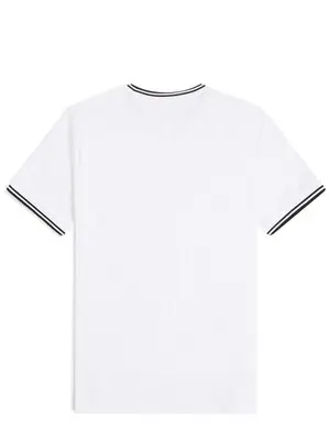 Fred Perry Double Stripe T-shirt - White