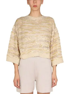 Brunello Cucinelli Perforated Mesh Top