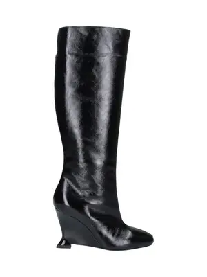 Balmain Leather Boots - Black