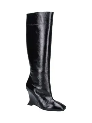 Balmain Leather Boots - Black